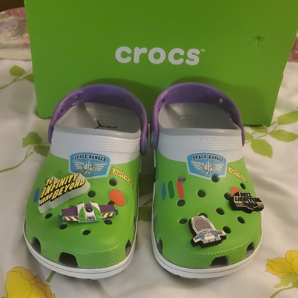 CROCS | Shoes | Buzz Lightyear Crocs Space Ranger Green Clogs | Poshmark